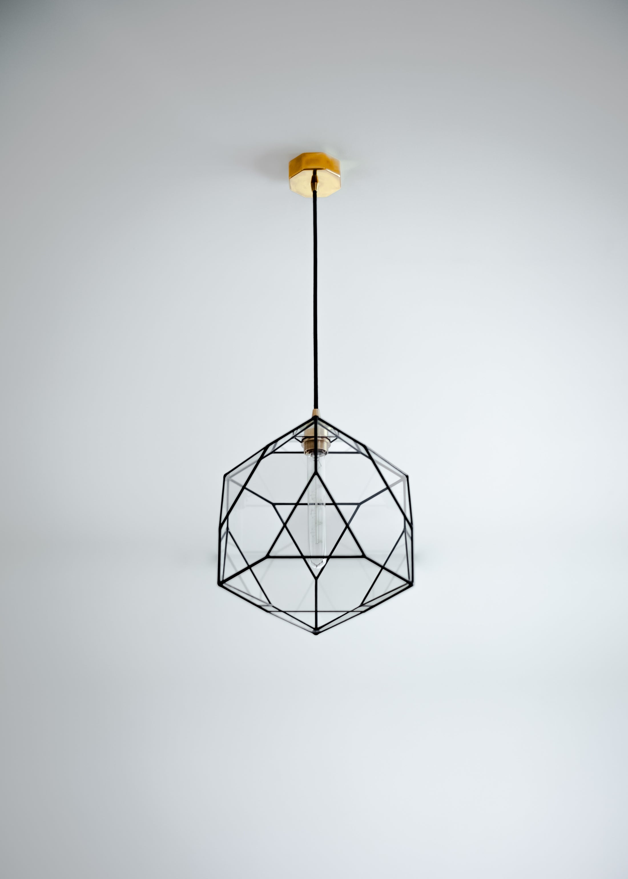 Projected Octahedron Exclusive Geometric Glass Chandelier – Simon Mag